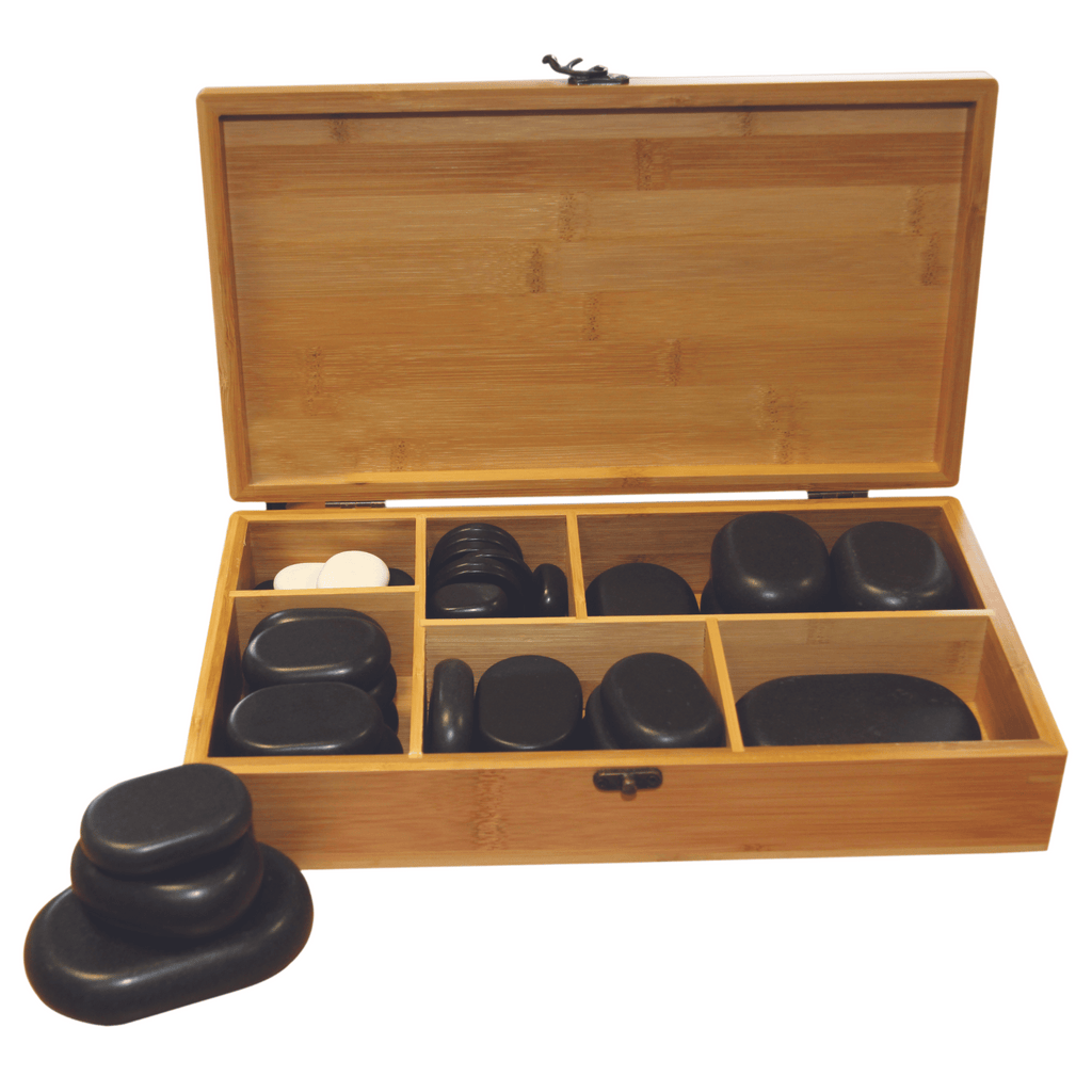 Hot Stone - 50 Piece Hot Stone Set by Affinity (High Quality Basalt ...
