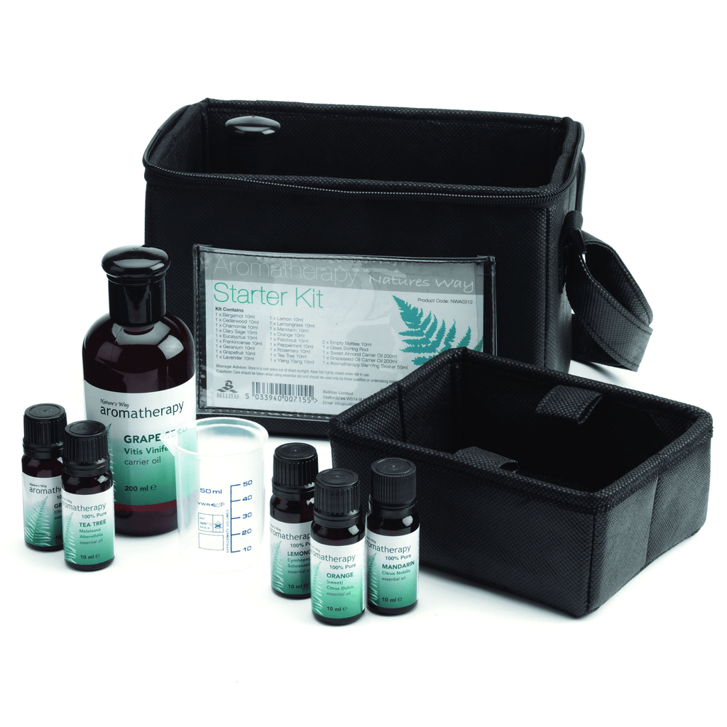 Aromatherapy Starter Kit by Nature's Way (Essential & Carrier Oils ...