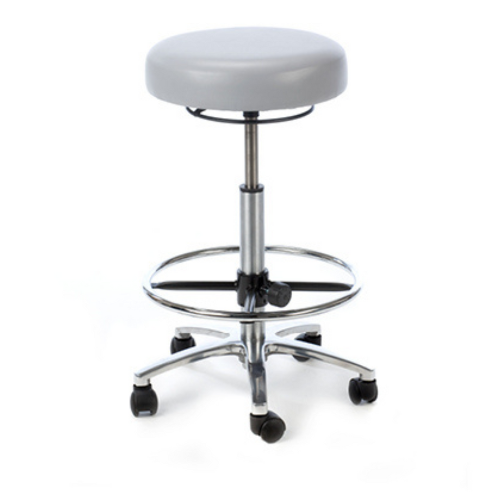 Deluxe Medical Stool with Foot Support Ring by Plinth (20 Colours ...