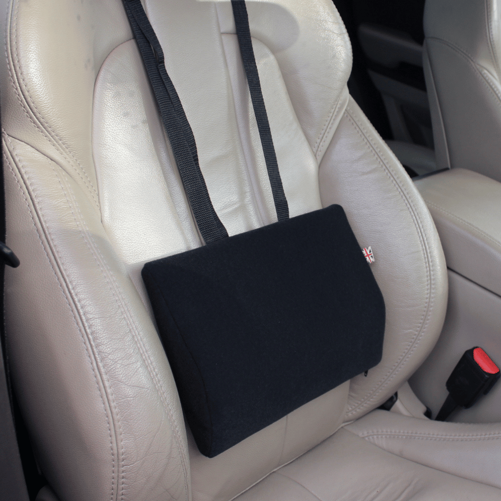 Car Back Support Cushion by Putnams (Adjustable Straps & Memory Foam ...