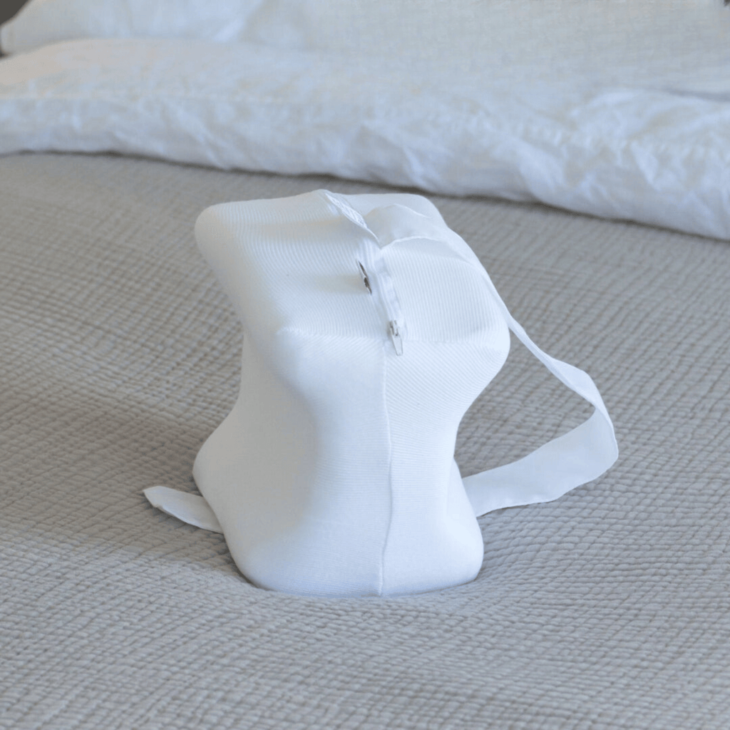 Knee Pillow Cover by Putnams (White Cotton Jersey & Made in the UK ...
