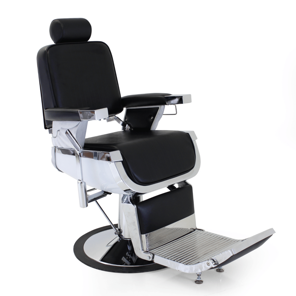Barber Chair - Emperor Classic Barbers Chair by REM (Black) – Natural ...